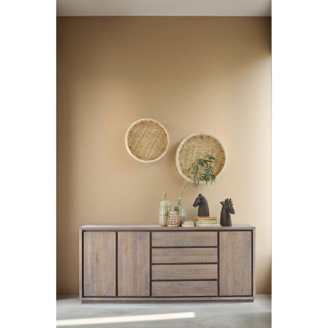 Dressoir Lavio (203 cm) eiken slate