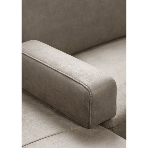 Hoekbank links Moscato traagschuim beige relaxfunctie