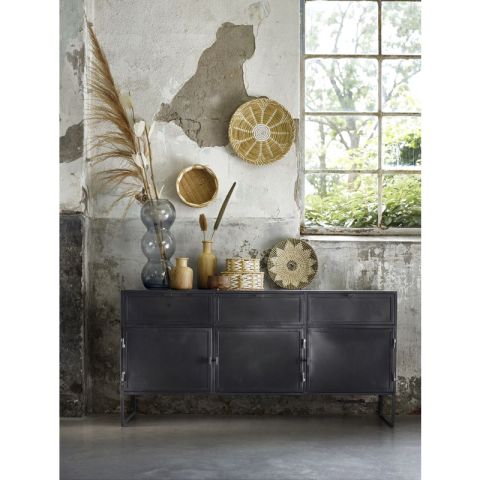 Dressoir Orizone (152 cm) zwart metaal